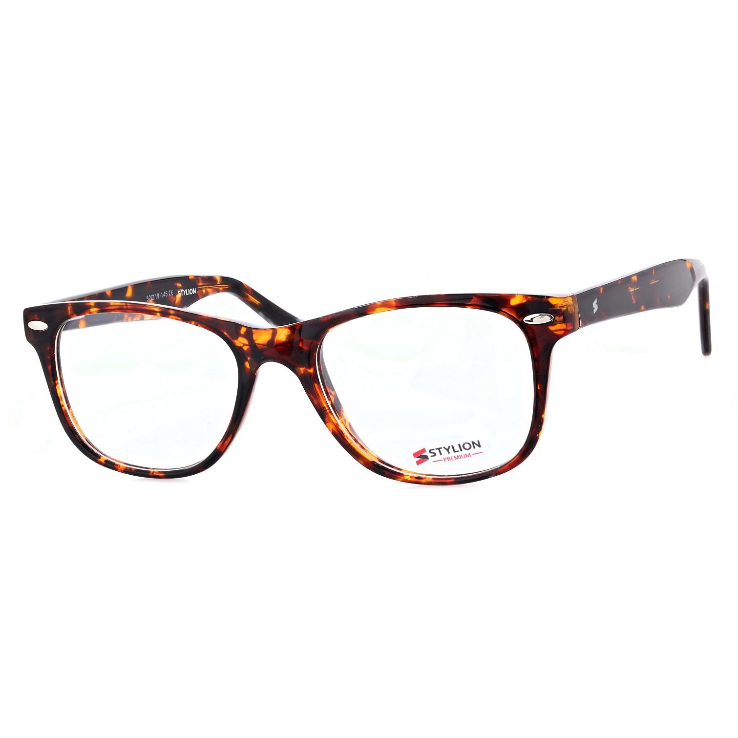 Okulary zerówki korekcyjne oprawki nerdy STAC-15A panterka - Stylion